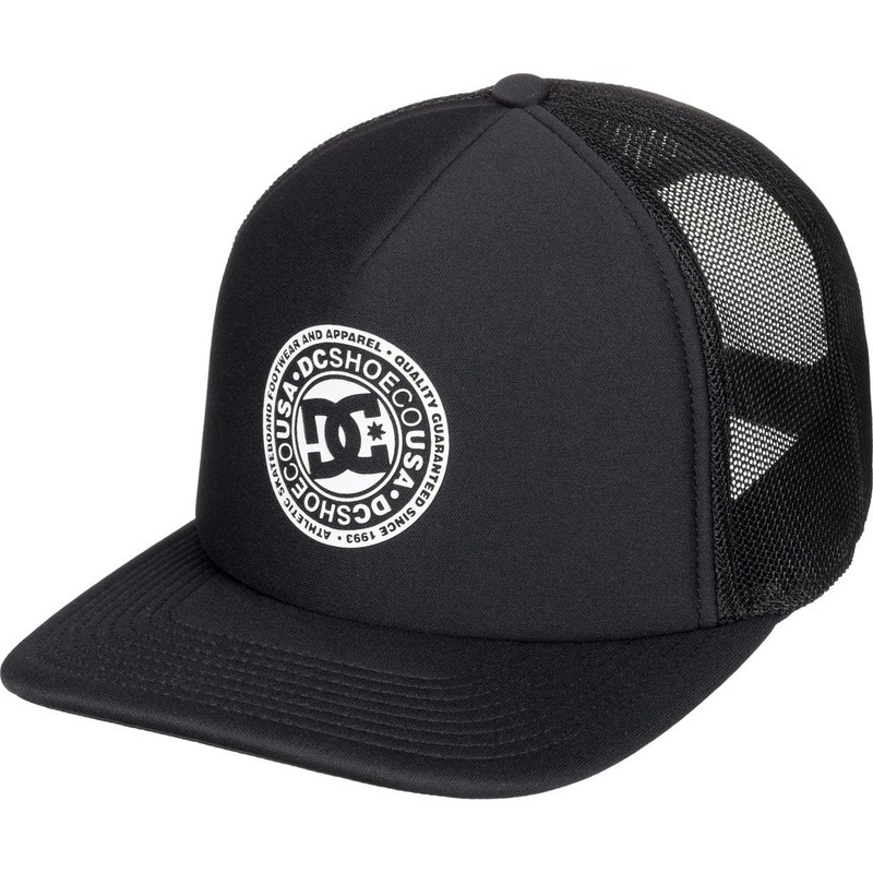 Gorra trucker negra Vested Up de DC Shoes: Caphunters.es